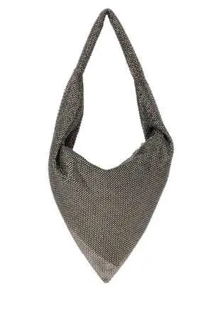 Benedetta Bruzziches Metal Knit Shoulder Bag - Gray