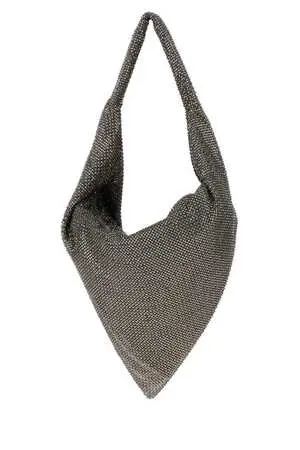 Benedetta Bruzziches Metal Knit Shoulder Bag - Gray
