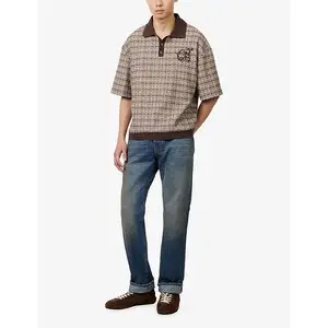 ONLY THE BLIND Como Logo-embroidered Knitted Polo Shirt