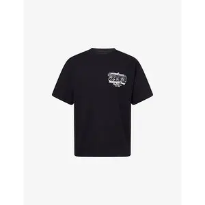 ONLY THE BLIND Midnight Tour Print Cotton T-shirt - Black