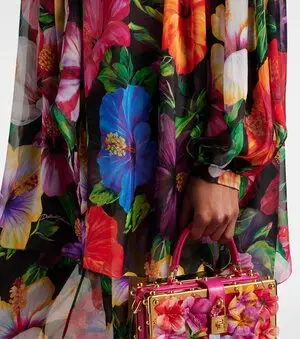 Dolce & Gabbana Floral Silk Chiffon Blouse