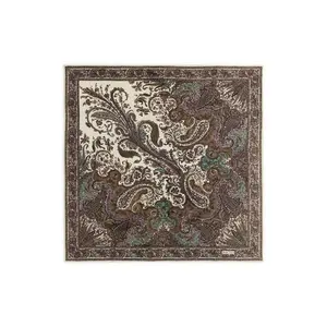 Ralph Lauren Paisley Crepe De Chine Square Scarf