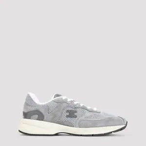 Celine Low Lace-up Suede Sneakers - Grey