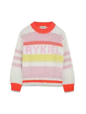Sonia Rykiel Paris Striped Cotton Pullover Sweater - Multicolour