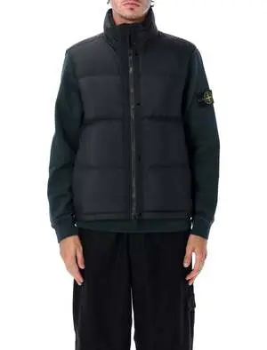 Stone Island Hybrid Puffer Vest - Nero
