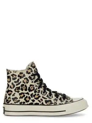 CONVERSE High Top Sneakers With Leopard Print - Multicolour