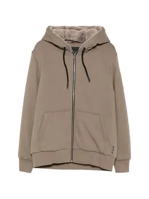 Moose Knuckles Classic Bunny Zip-up Hooded Jacket With Fur Trim - Ashen W/as
