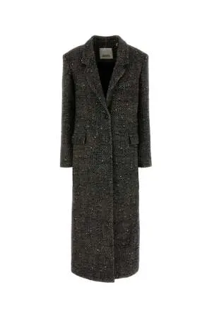 Isabel Marant Étoile Tailored Herringbone Long Coat