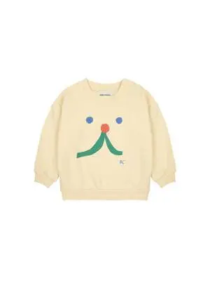 BOBO CHOSES Mini Funny Face Sweatshirt For Babies - Yellow