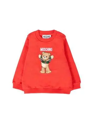 Moschino Logo Teddy Bear Sweatshirt