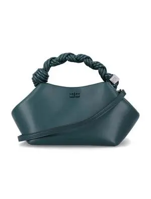 GANNI Braided Handle Shoulder Bag - Verde