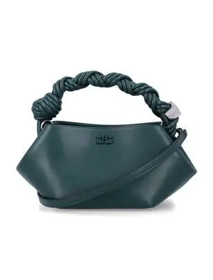 GANNI GANNI Braided Handle Top Handle Bag Verde