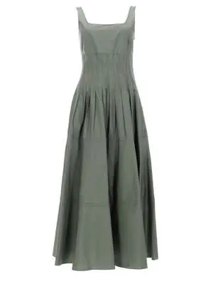 Max Mara Cotton Midi Gown - Green