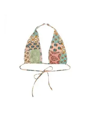 MC2 SAINT BARTH Dahlia Bikini Top Mini Swimwear - Multicolour