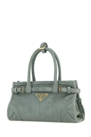 Prada Sea Suede Mini Bonnie Handbag - Green