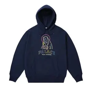 PALACE Hooded Sweatshirt With Graphic - Blue