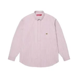 Supreme Loose Fit Oxford Shirt 'lavender Stripe - Purple