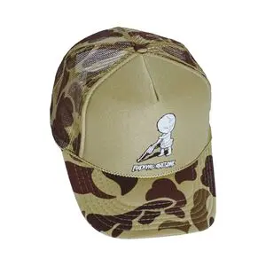 FUCKING AWESOME Gun Soft Foam Trucker Hat 'washed Camo - Green
