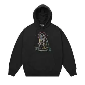 PALACE Pray For Us Hooded Sweatshirt - Black