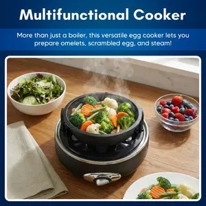ELITE CUISINE Egc555 Automatic Easy Egg Cooker