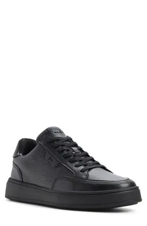 Aldo Miko Faux Leather Sneaker - Black/black