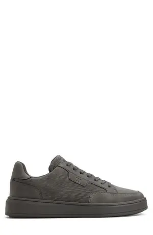 Aldo Miko Faux Leather Sneaker - Charcoal