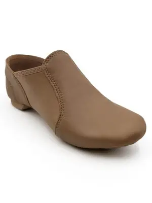 CAPEZIO E-series Jazz Slip On | Caramel - Medium Brown