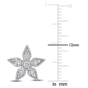 JULIANNA B. Lab-grown Diamond Flower Stud Earrings