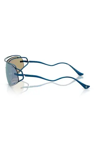 SCUDERIA FERRARI 32mm Small Mirrored Rectangular Sunglasses