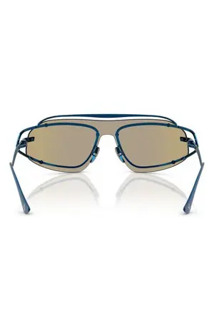 SCUDERIA FERRARI 32mm Small Mirrored Rectangular Sunglasses
