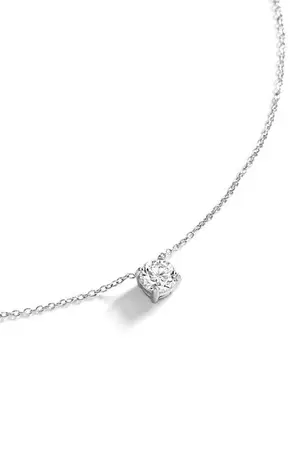 MINT & LILY Dainty Solitaire Pendant Necklace