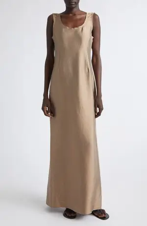 KALLMEYER Isadora Frayed Summer Virgin Wool Blend Gown