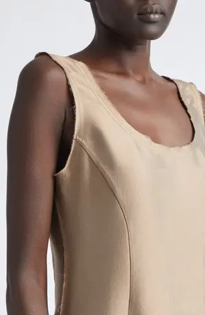 KALLMEYER Isadora Frayed Summer Virgin Wool Blend Gown