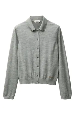 Versace Virgin Wool Button-down Cardigan