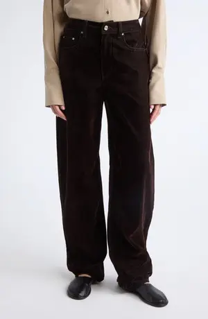 Ossou Rider Wide Leg Jeans - Tobacco