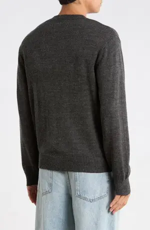 ONE OF THESE DAYS Just For A Moment" Printed Wool Blend Sweater