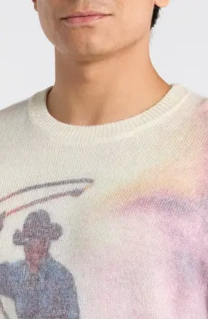 ONE OF THESE DAYS When I Close My Eyes" Cowboy Silhouette Sweater