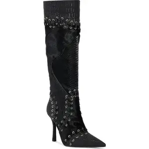 AZALEA WANG Novak Knee High Boot - Black