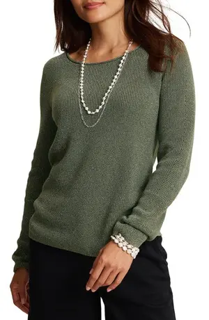 Tommy Bahama Opal Shore Crewneck Sweater Palm Moss