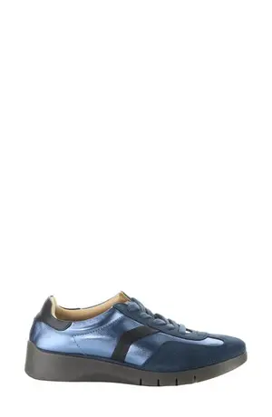 BOS. & CO. Lyrox Leather Sneaker - Petrol Multi
