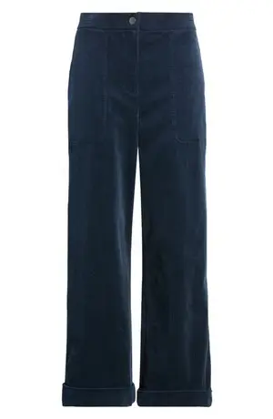 Eileen Fisher Straight Leg Ankle Pants - Maritime