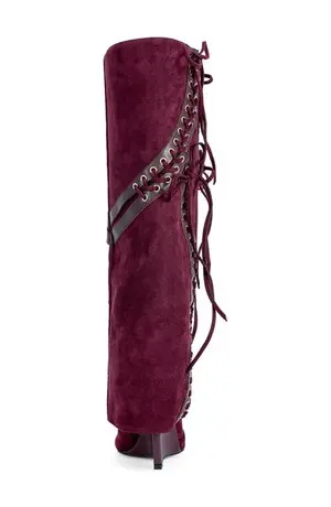 AZALEA WANG Mantegna Pointed Toe Wedge Boot