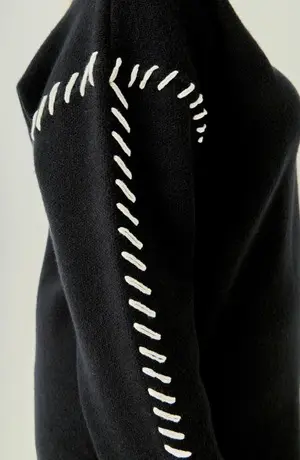 English Factory Whipstitched Knit Minidress