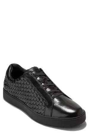 Cole Haan Grandpr%f8 Luxe Woven Slip-on Sneaker - Black/black