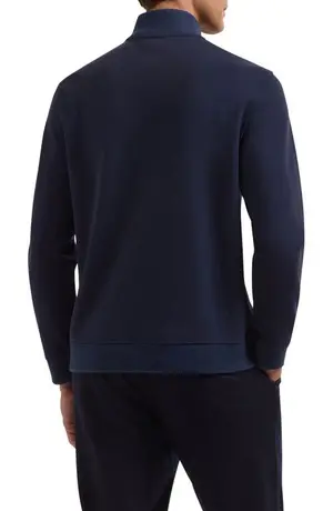 Bugatchi Quarter Zip Pullover - Navy