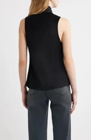 Rails Poppy Tie Neck Sleeveless Top