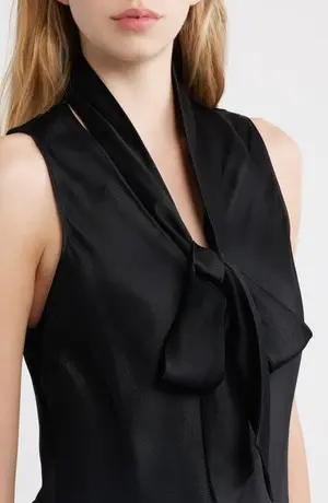 Rails Poppy Tie Neck Sleeveless Top
