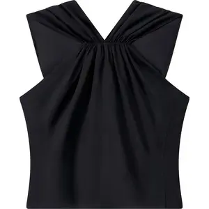 A.L.C. Elouise Ruched V-neck Top