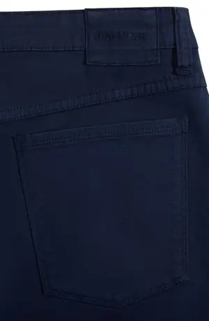 Bugatchi Five Pocket Stretch Cotton Pants - Navy