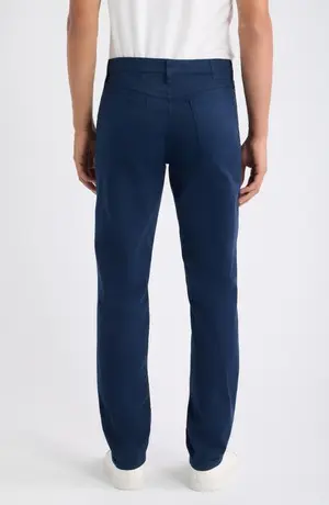 Bugatchi Five Pocket Stretch Cotton Pants - Navy